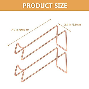 Ipetboom 2pcs Wine Stand Wine Bottle Rack Stand Storage Wine Display Rack Stylish Wine Bottle Organizer Desktop Stand Wine Bottle Display Holder Iron Wire Rack 3l