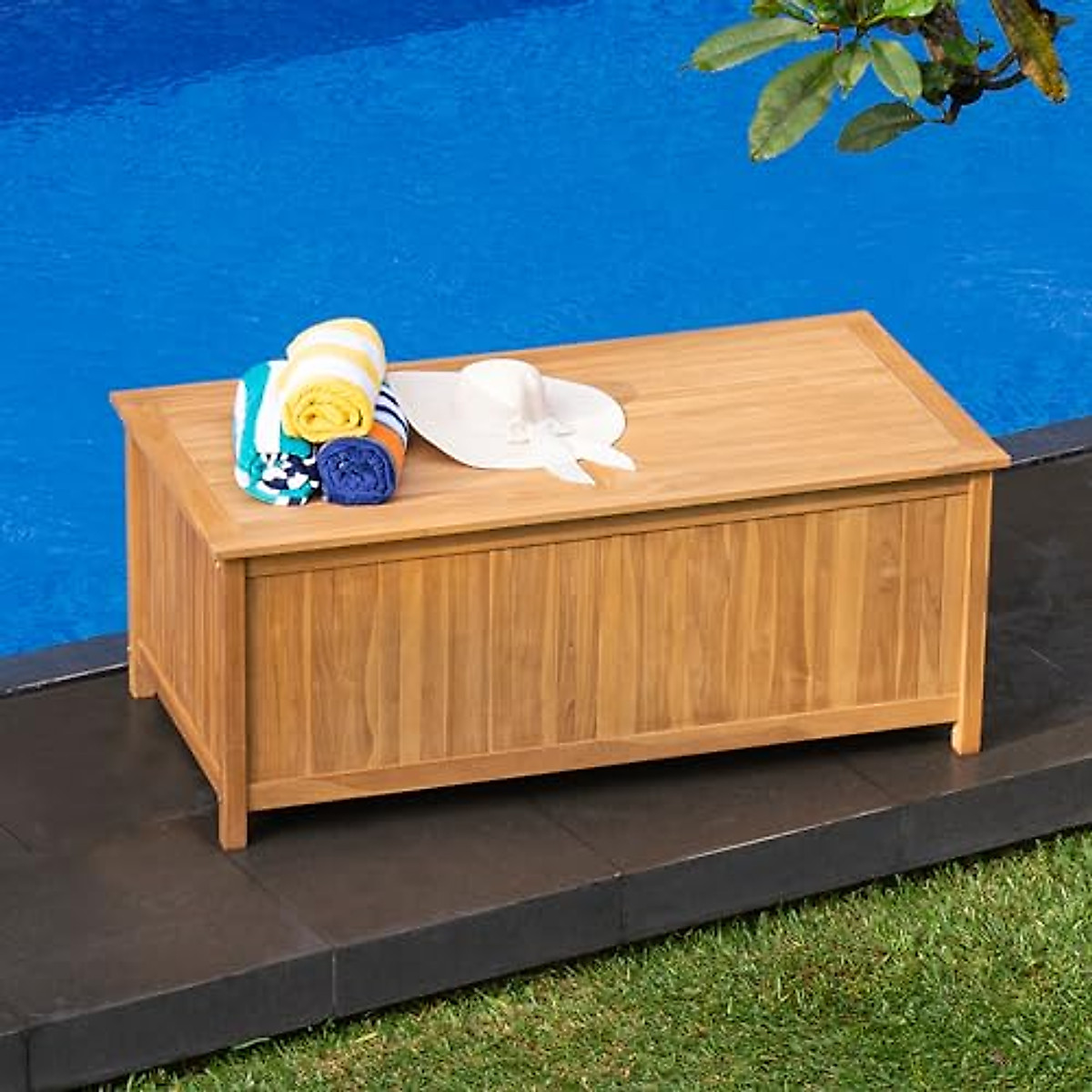Cambridge Casual Arie Superior Indonesian Teak Storage Box, 60-Inch