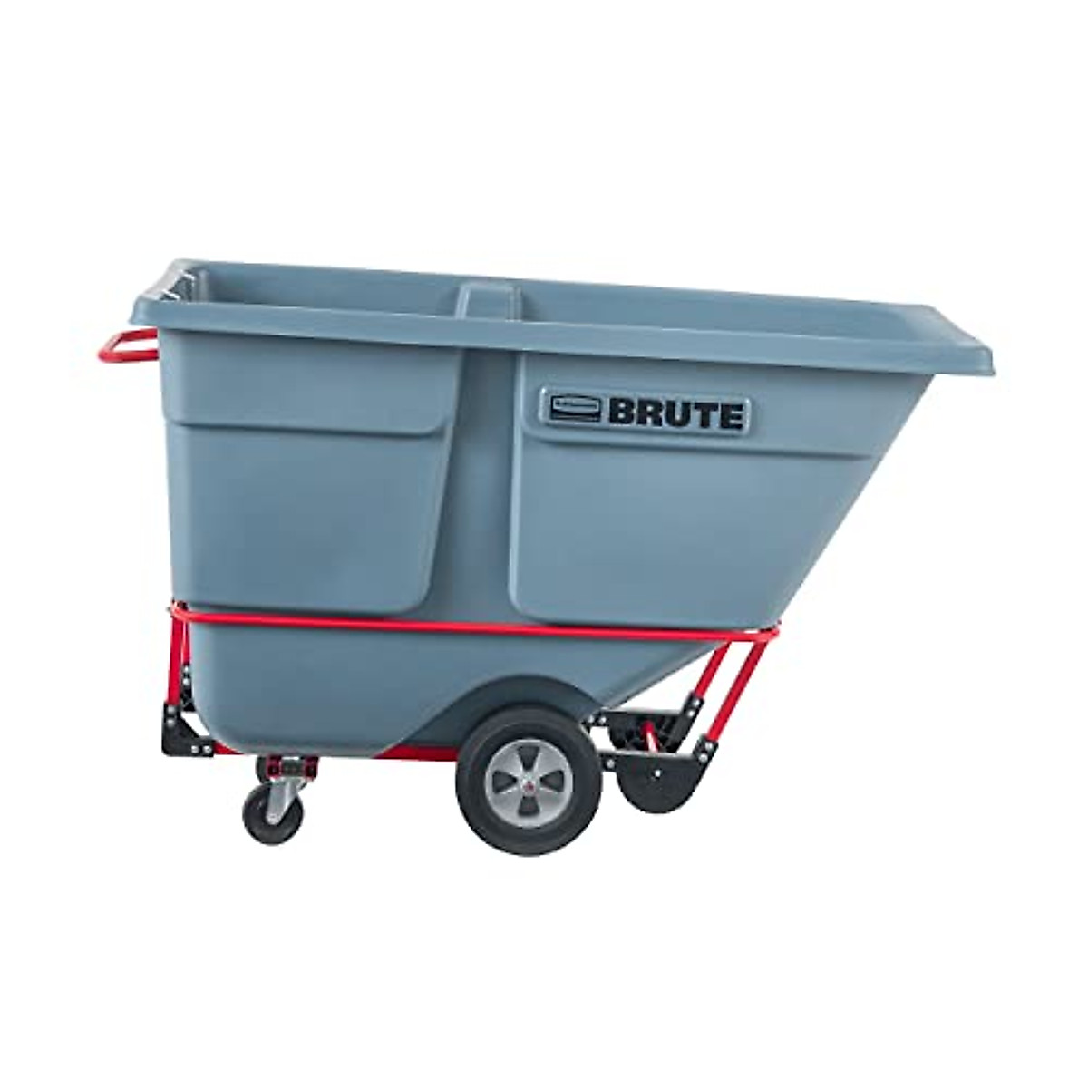 Rubbermaid Brute Tilt Dump Truck/Trash Cart/Garbage Collection/Recycling, 1 Cubic Yard, Standard Duty, 1,250 lbs., Gray, Distribution Centers/Warehouse/Manufacturing/Stadiums