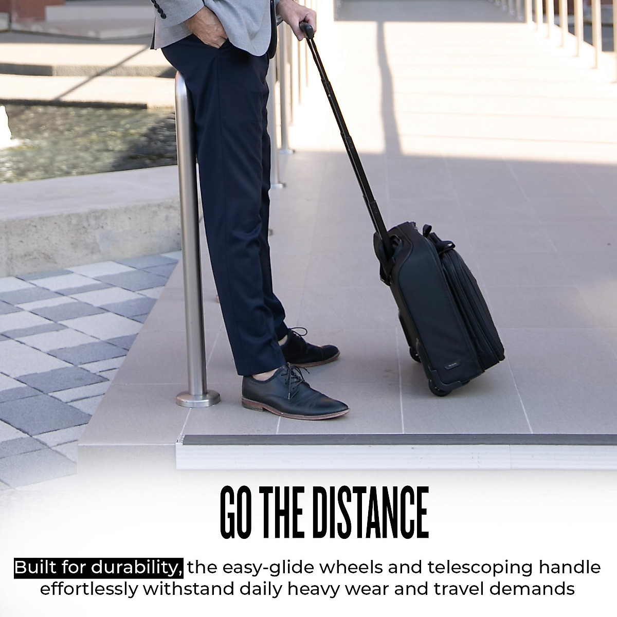 Solo Bryant Rolling Laptop Bag, Black