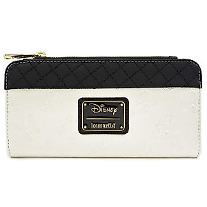 Loungefly x Minnie and Mickey Mouse Debossed Heads Wallet (Multicolored, One Size)
