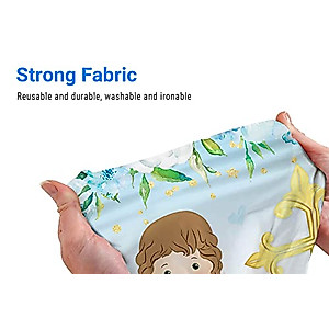 Funnytree 118" x 95" Mi Bautizo Backdrop God Bless First Holy Communion Baptism Christening Boy Party Supplies Baby Shower Angel Flower Background Banner Decor Favors Photobooth Props Gifts Fabric