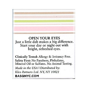 BASQNYC Cucumber Tea Eye Gel, 0.5oz