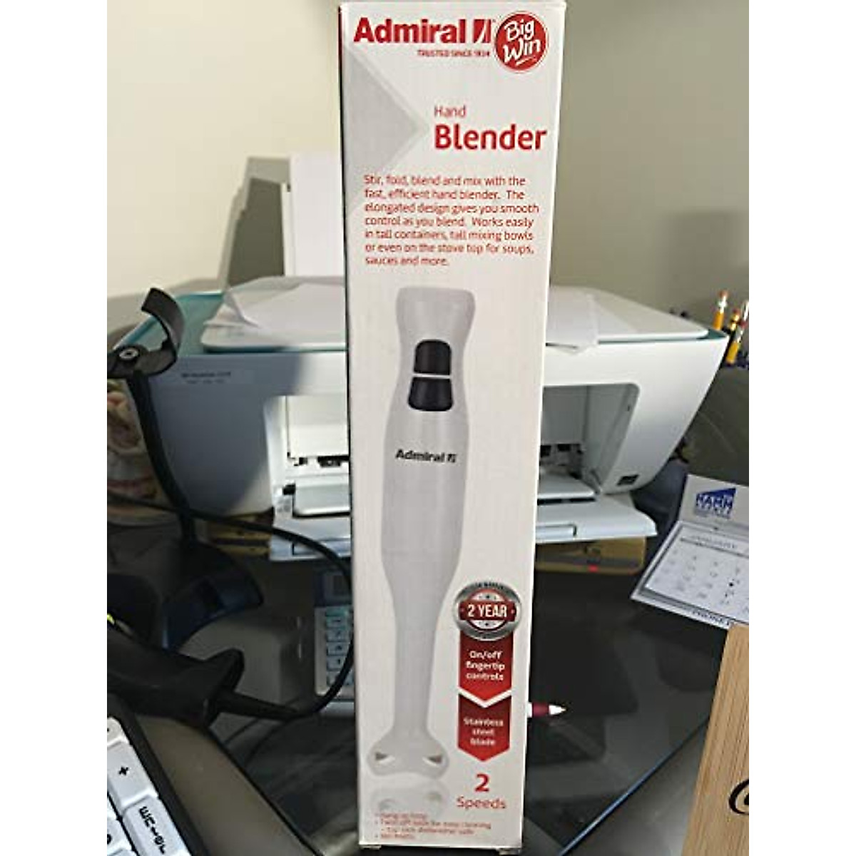 Admiral hand blender 2 speeds hang up hook