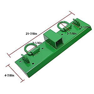 ECOTRIC 4.96" W × 21.93" L Bolt on Tractor Grab Hooks 2" Receiver Compatible with John Deere 4100 4010 4110 4115 2320 2520 2720 2025r 2032r 2038r
