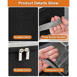 punemi Under Bed Shoe Storage Organizer, Adjustable Velcro Shoe Organizer Under Bed With Bottom Support & 3 Sturdy Handles, Underbed Shoe Organizers For Closet Boot, Sneakers, Heels, Set Of 2