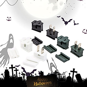 Aniai 25 Pack Vampire Plugs, Female Plug End Replacement, Electric Plugs, Extension Cord Replacement Ends for Garden Decor Lights, Extension Wire