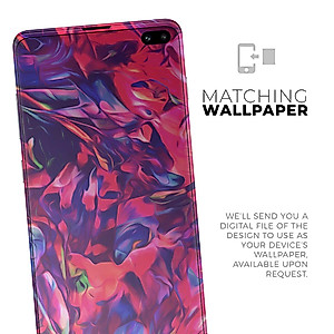 DesignSkinz Blurred Abstract Flow V20 Protective Vinyl Decal Wrap Skin Cover Compatible with The Samsung Galaxy S20 (Screen Trim & Back Glass Skin)