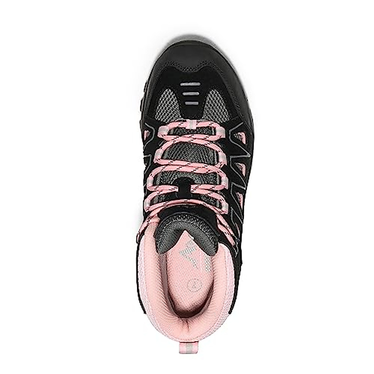 NORTIV 8 Womens Waterproof Hiking Boots Low Top Lightweight Outdoor Trekking Camping Trail Hiking Boots Size 8.5 M US SNHB211W, Black/Pink