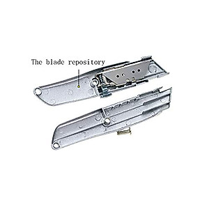 FixtureDisplays® Metal Utility Retractable Cutter Heavy Duty Metal Box Cutter Sharp Tool Carve Cut 15047-2PK-SNL Listing