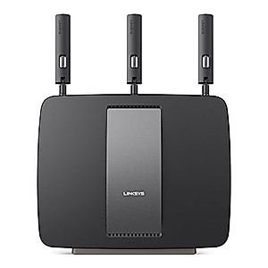 Linksys AC3200 Tri-Band Smart Wi-Fi Router with Gigabit and USB, Designed for Device-Heavy Homes, Smart Wi-Fi App Enabled to Control Your Network from Anywhere (EA9200)