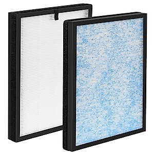 isinlive 2 Pack AirMax 8L True HEPA Replacement Filters Compatible with Okaysou AirMax8L Air Purifier, 3-in-1 Blue Ultra-Filter Filtration System, H13 True HEPA Filter