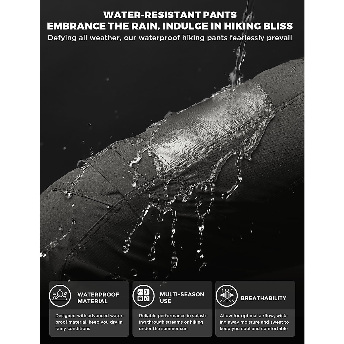 Wespornow Men's-Convertible-Hiking-Pants Quick Dry Lightweight Zip Off Breathable Cargo Pants for Outdoor, Fishing, Safari (Grey, Small)