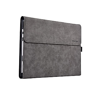 Case Cover for Microsoft Surface Pro 7 +/ Surface Pro 7 / Surface Pro 6 / Surface Pro 5 / Surface Pro 4 12.3 inch Tablets,with Type Cover Keyboard and Pen Holder (Gray)