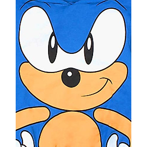 Sonic The Hedgehog Hoodie For Boys Character 3D Ears Boy's Kids Blue Hooded Jumper 7-8 Years