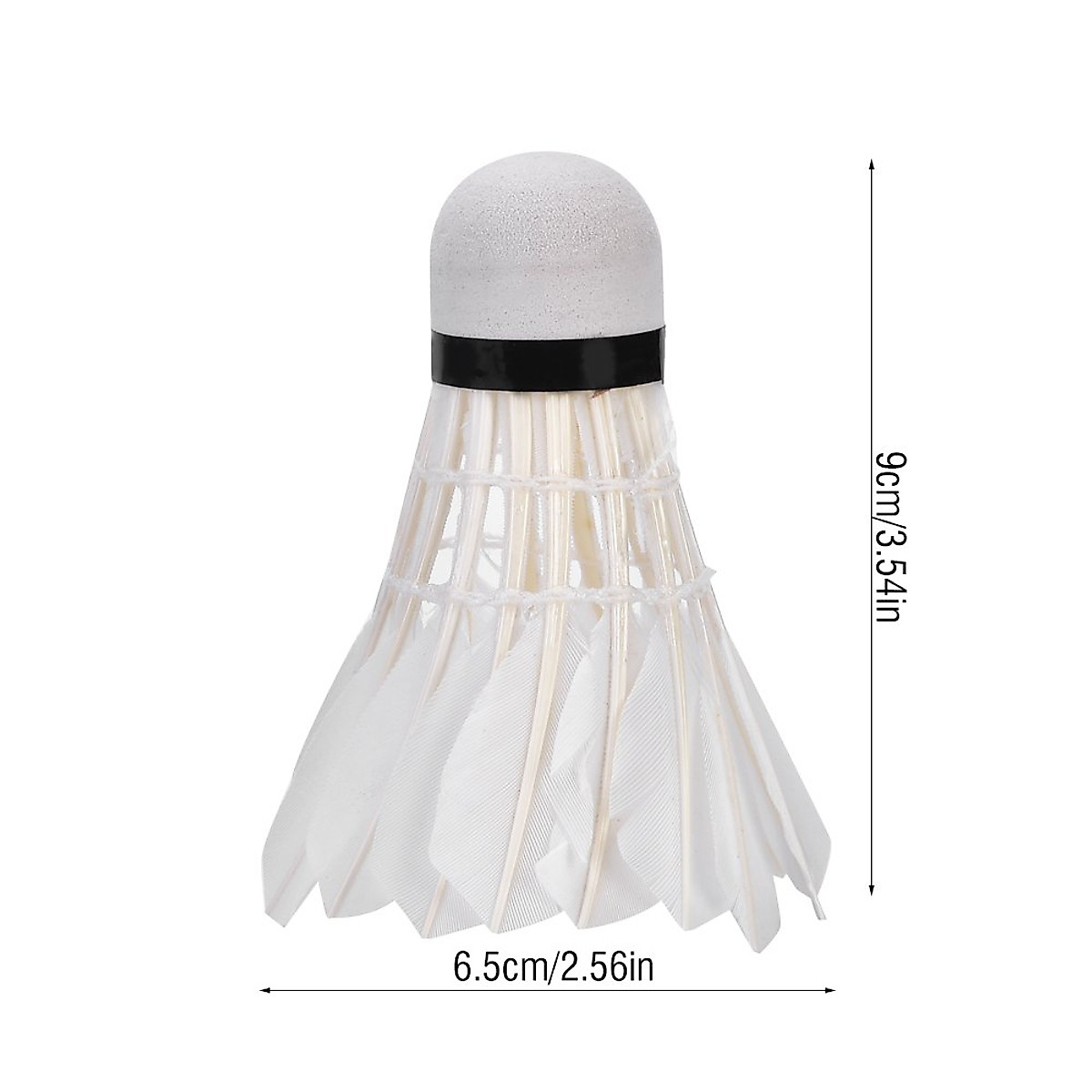 Tbest Goose Shuttlecocks,3Pcs Professional Training Sport Badminton Balls Birdies Badminton Shuttlecocks with Great Stability and High Speed for Outdoor Indoor Sport