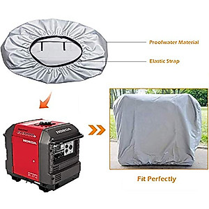 Yoursme Generator Waterproof Cover for Honda Generator EU3000is Predator 3500 Silver Outdoor Power Equipment Storage Replace 08P57-ZS9-00S