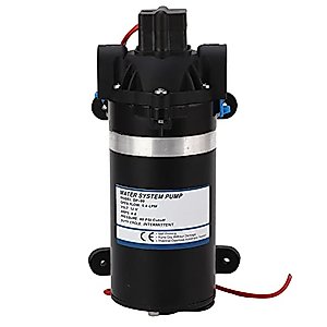 Tgoon High Pressure Diaphragm Water Pump, 9.8ft Head DC12V Copper Motor Leak Free 80psi Self Priming Pump for Boat Marine