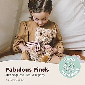 Bearington Collection Baby Shaggy The Brown Teddy Bear Plush, 11 Inch Bear Stuffed Animal