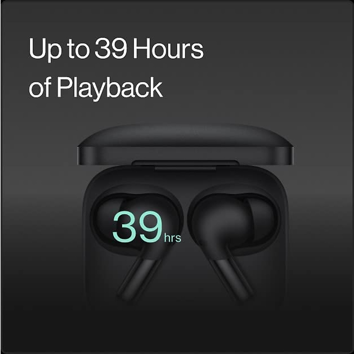 OnePlus Buds Pro 2 - Obsidian Black - Audiophile-Grade Sound Quality Co-Created with Dynaudio, Best-in-Class ANC, Immersive Spatial Audio, Up to 39 Hour Playtime with Charging case, Bluetooth 5.3