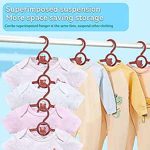 40 Pack Baby Hangers,Adjustable Plastic Children Coat Hanger,Non-Slip and Extendable Laundry Infant Hangers,Baby Nursery Closet Hangers,Baby Clothes Hangers for Girl Boy Toddler Children Hangers