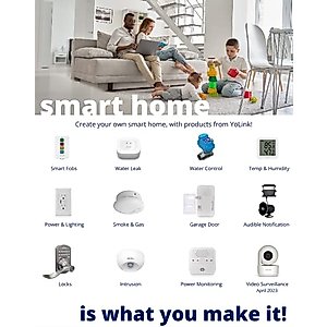 YoLink Smart Garage Door Solution Kit - Convert Any Garage Door to Smart in Seconds! Battery-Powered, No-Wires, No-Tools Super-Easy Installation. Compatible with Alexa & IFTTT