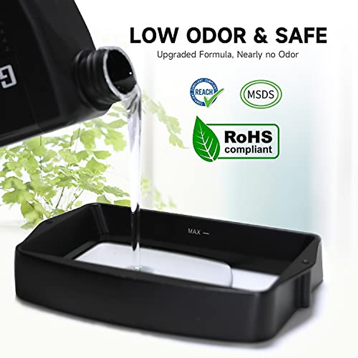 GratKit Ultra Transparent 3D Printer Resin, Non-Yellowing, High Clear 405nm Rigid Photopolymer Resin for LCD DLP 3D Printing 1000g