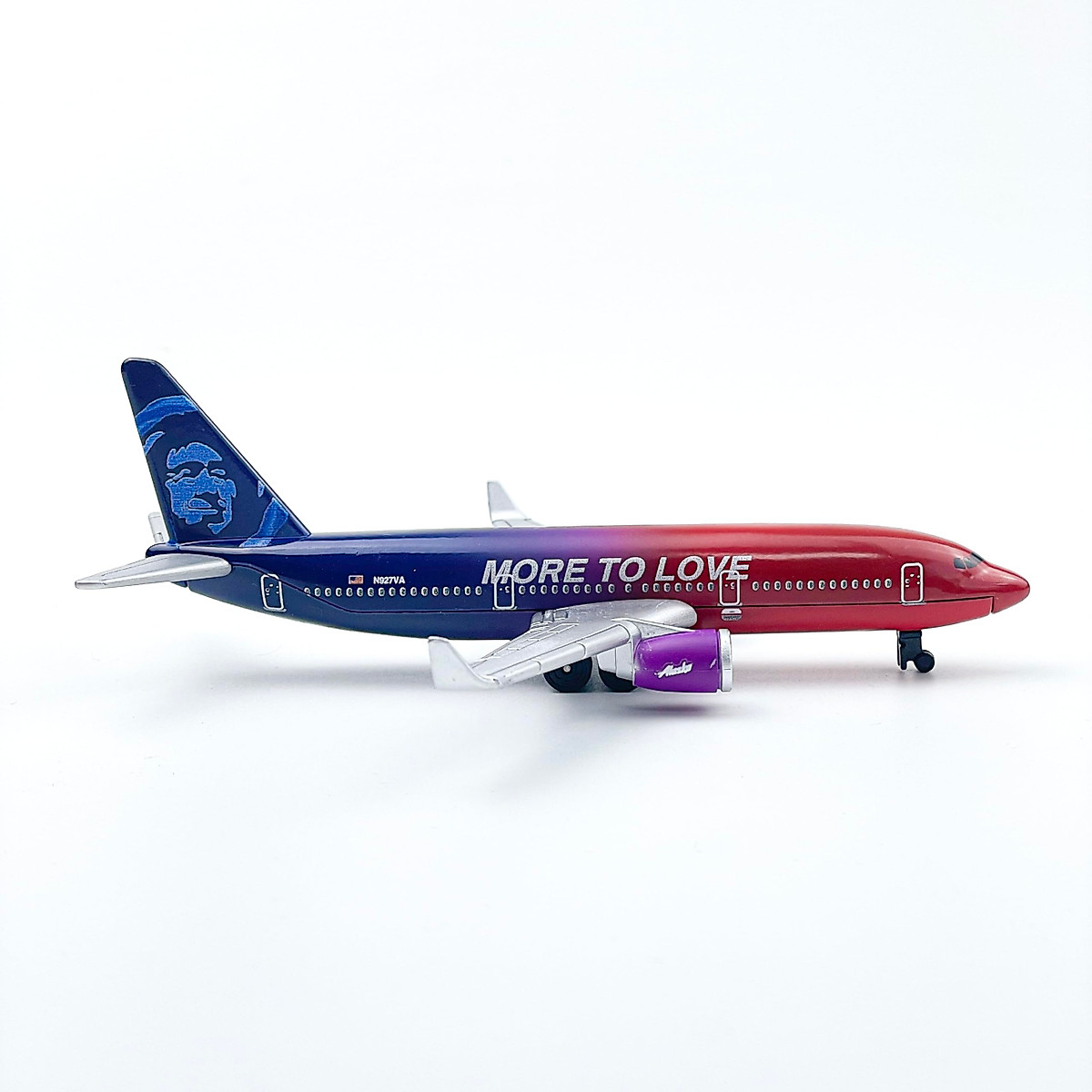 AVIAMUSE Alaska Model Airplane, Multi-Color Livery Single Plane Die-cast Model Planes Aircraft Suitable for Collection & Gifts