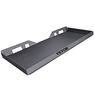 VEVOR 1/4" Skid Steer Attachment Plate Steel Skid Steer Mount Plate Quick Attachment Loader Plate Easy to Weld or Bolt to Different Accessories