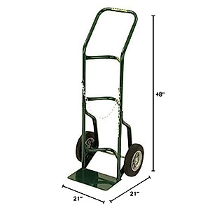 Harper Trucks 701-86 48-Inch High by 21-Inch Wide Utility Hand Truck with 10-Inch Solid Rubber Wheels