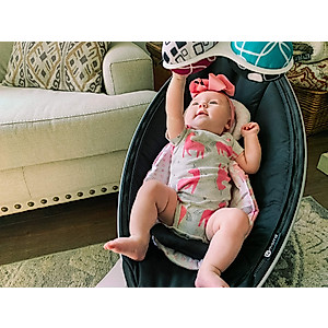 Infant Insert Compatible with 4Moms Mamaroo & Rockaroo – Car Seat Insert 2 Pack – Reversible Infant Car Seat Insert – Soft Plush Minky Car Seat Head Support Insert