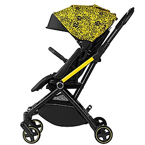 Royalbaby Lightweight Infant Stroller 360 Reversible Seat, Compact Fold, Portable Travel Toddler Baby Stroller with Umbrella & Multi-Position Reclining, Adjustable Large Canopy, Extra Storage, Yellow
