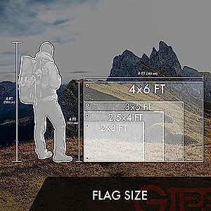 G128 Combo Pack: USA American Flag 3x5 Ft Embroidered Stars & Christian Flag 3x5 Ft Embroidered