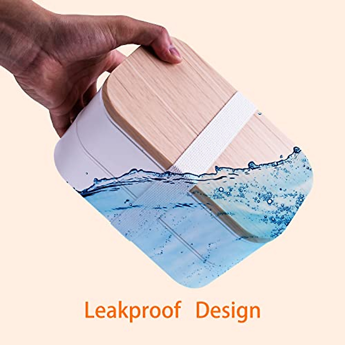 Uybieef Bento Box Adult Lunch Box with lunch bag, Japanese Lunch Box Containers for Adult, Bento lunch Box with Leakproof 54OZ White