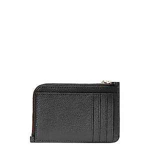 Kate Spade Darcy Medium L-Zip Leather Card Holder In black