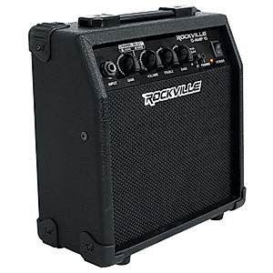 Rockville G-AMP 10 Watt Guitar Amplifier Amp with Bluetooth + Clean/Distortion