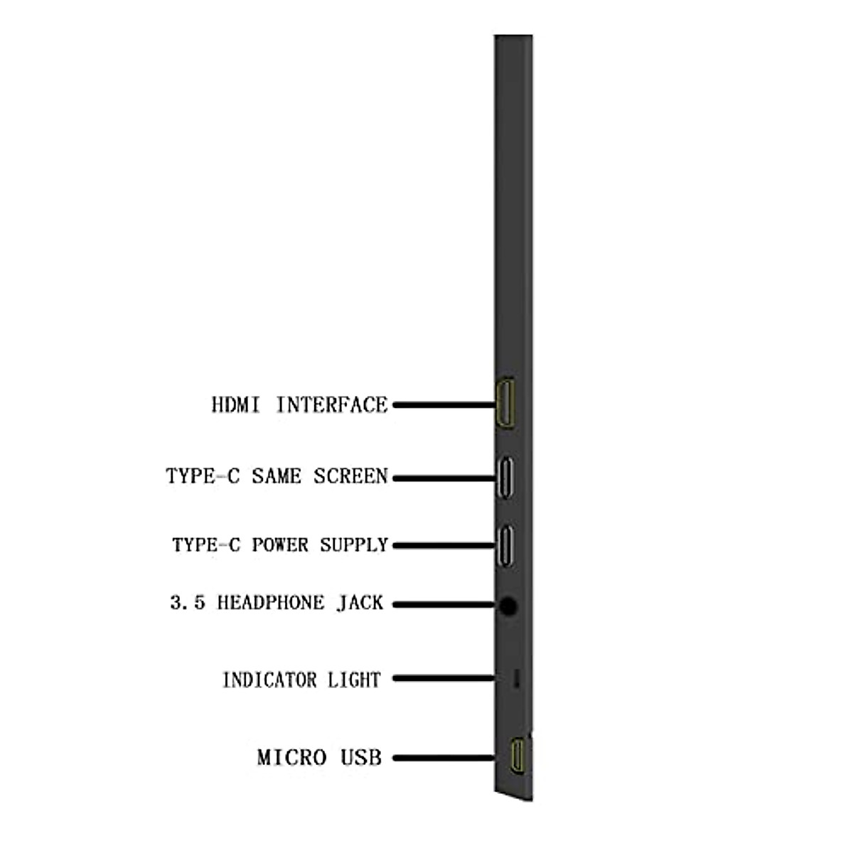 Notebook Portable 15.6 Inch, External Screen Computer with Speaker, 1080P FHD Laptop Monitor