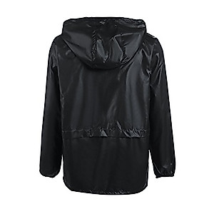 COOFANDY Mens Light Packable Rain Jacket with Hood Waterproof Trench Raincoats