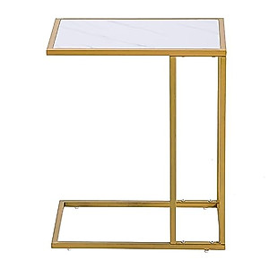 KARFER White Marble Series C Table Side Table Lazy Table [30x48x61cm]