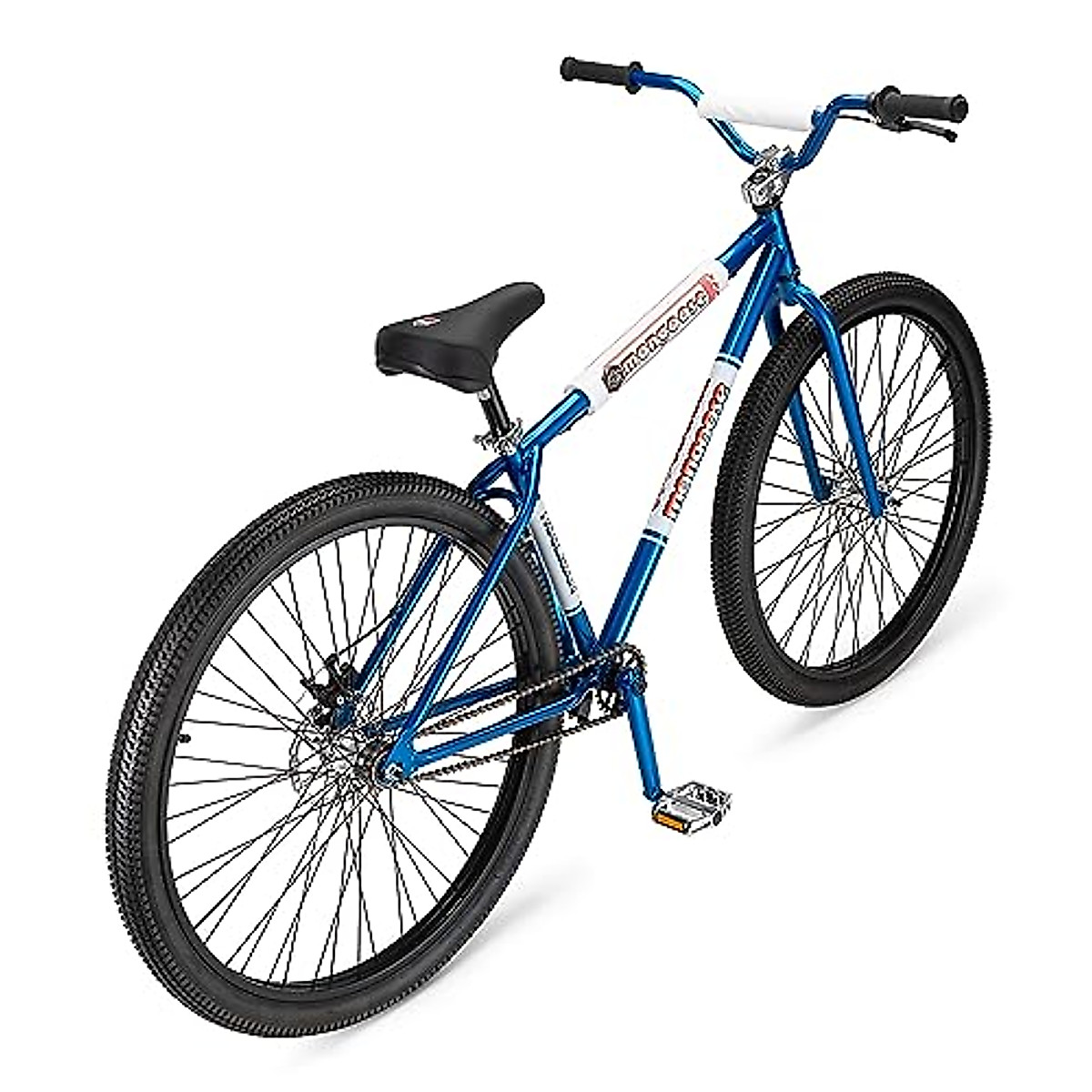 Mongoose Hooligan Mens and Womens BMX Bike, 29x2.3-Inch Wheels, Durable Steel Frame, Single Speed, Disc Brakes, Blue
