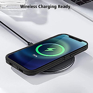 Defense iPhone 12 Case iPhone 12 Pro Case with Two Screen Protector 3 Layer Rugged Heavy Duty Cases for iPhone 12/ iPhone Pro,6.1 inch 2020 (Black)