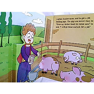 The Clever Factory The Story of Creation, Prodigal Son, Good Samaritan, and Zacchaeus Pop Up Books - Set of 4 Multicolored