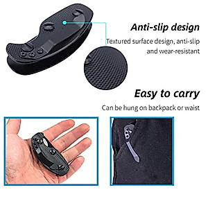 DAUERHAFT Smart Key Ring,Black Sturdy EDC Key Organizer Clip,Aluminum Key Holder,Durable Anti Scratch Key Holder Clip,for Clip Your Keys Pocket Tool Key Organizer