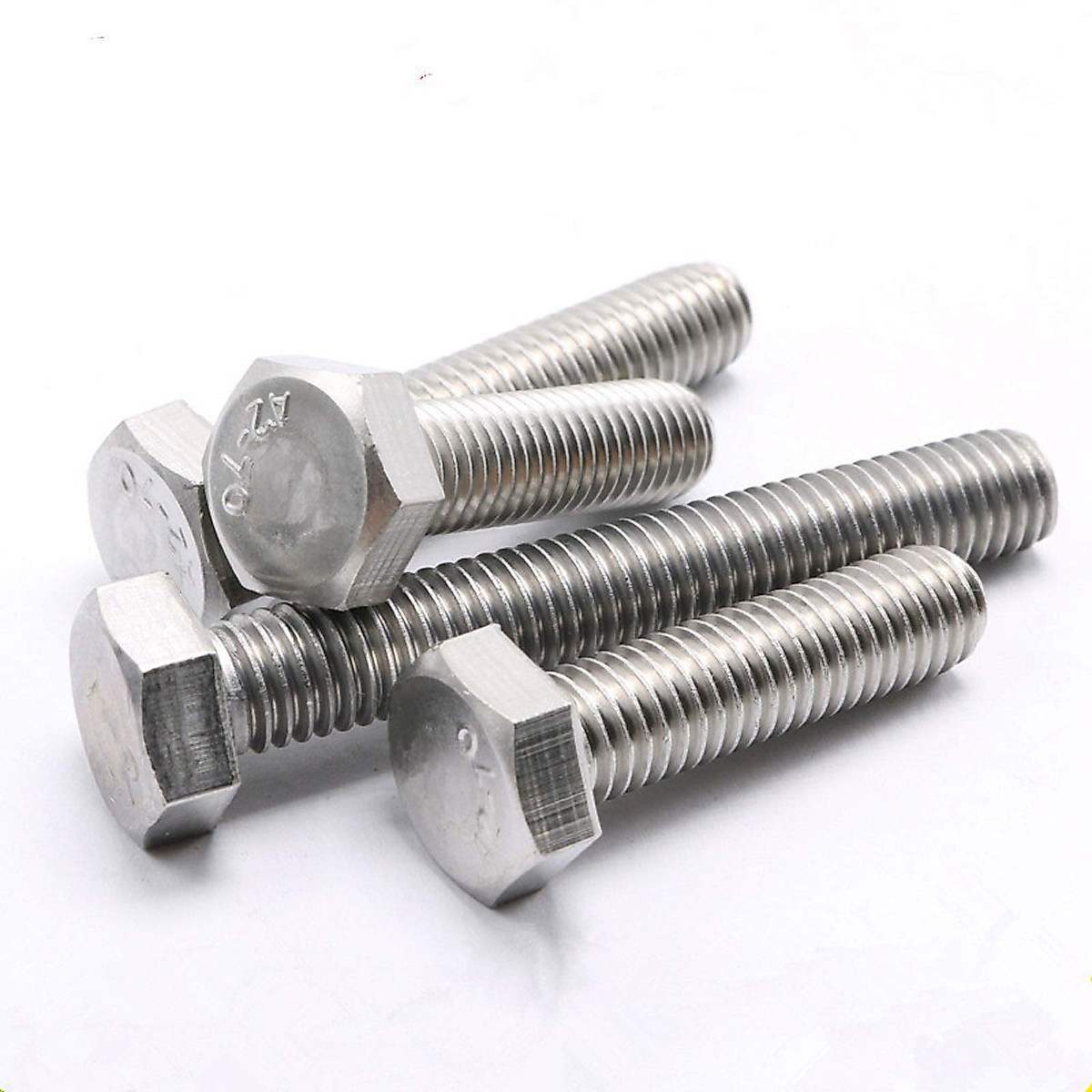 20 Pcs M4 Hex Bolt M4-0.7 x 45mm UNC Hex Head Screw Bolts A2-70(304) Stainless Steel Fully Threaded Hex Tap Bolts，Plain Finish，Fully Threaded (M4 x 45mm)