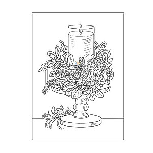 Winter Florals Coloring Book: An Adult Coloring Book Featuring Winter Floral Arrangements, Beautiful Holiday Bouquets and Exquisite Christmas Flowers