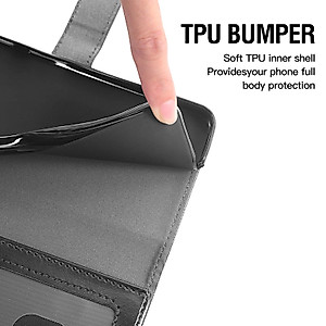 Asuwish Compatible with OnePlus Nord N100 Wallet Case Tempered Glass Screen Protector Leather Flip Cover Card Holder Stand Cell Phone Cases for One Plus N 100 4G 1 Plus 1plus One+ 1+ 100N Men Black