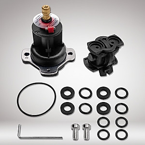 GP876851 Mixer Cap and Pressure-Balancing Unit Kit,Compatible with Kohler Shower Valves K-304 and K-11748 Platforms Include GP800820 and GP77759,Black