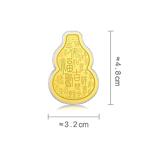 CHOW SANG SANG 999.9 24K Solid Gold Ingot Chinese New Year Gift 92036D