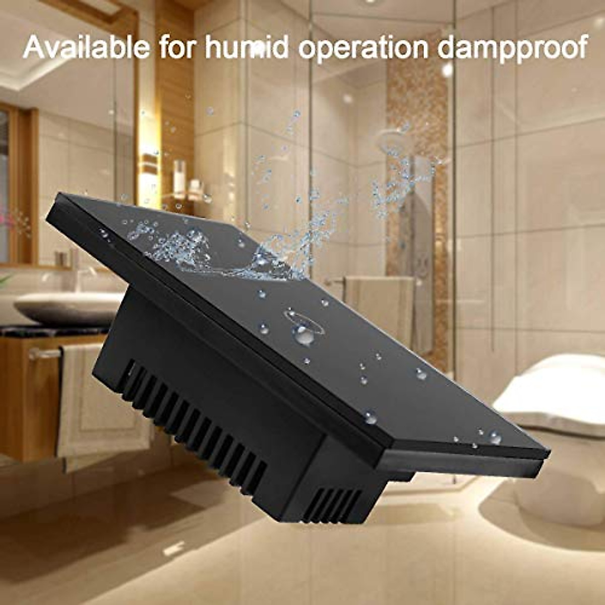 WiFi Light Switch, smart touch wall light switch, easy to install, App Remote Control Timer Switch，Voice Control，Set schedule timer，compatible with Amazon Alexa and Google Assistant