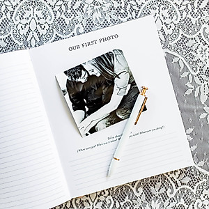 Wedding Anniversary Journal (Ivory, 189 Pages) - Anniversary Book for Couple - Marriage Memory Book & Photo Album - Unique Wedding Gifts for Couple